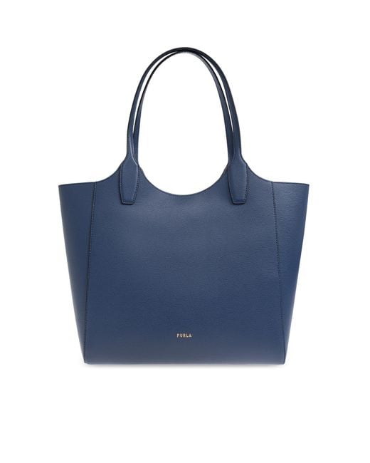 Furla "Lea Medium" Shopper Bag in Blue | Lyst