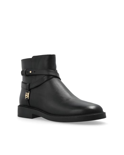MICHAEL Michael Kors "Abigail" Ankle Boots in Black | Lyst