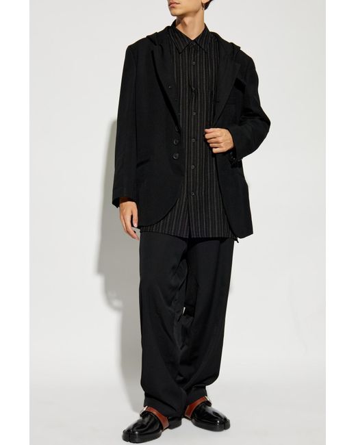 Yohji Yamamoto Blazer With Hood in Black for Men | Lyst