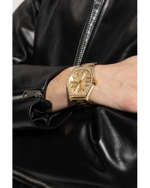 DIESEL Steel Watch "scraper", in Metallic for Men | Lyst UK