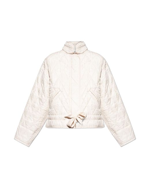 Isabel Marant Quilted Jacket 'Zakiane' in White | Lyst UK