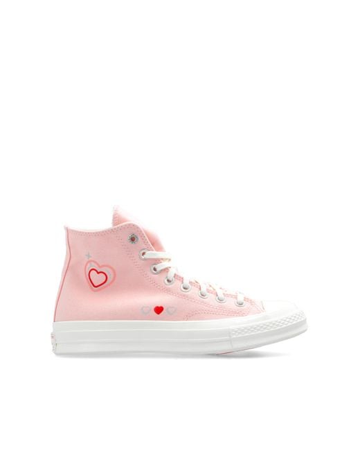 Converse 'chuck 70 Y2k Heart' High-top Sneakers, in Pink | Lyst