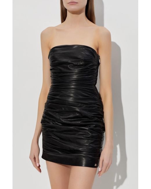 Amiri Leather Dress in Black | Lyst UK
