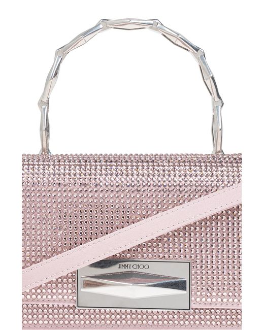 Jimmy Choo Shoulder Bag 'Diamond' in Pink | Lyst