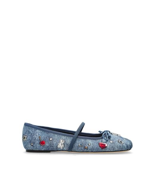 Marc Jacobs Ballet Flats 'The Sabrina' in Blue | Lyst UK