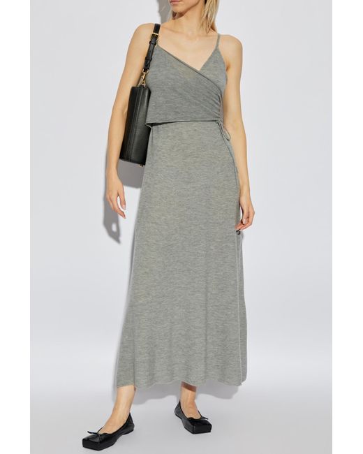 Lisa Yang Cashmere Dress Florie in Gray | Lyst