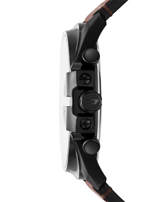 DIESEL "mega Chief" Steel Watch, in Black for Men | Lyst UK