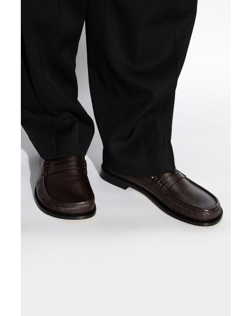 Loewe Campo Loafers Shoes in Black for Men | Lyst