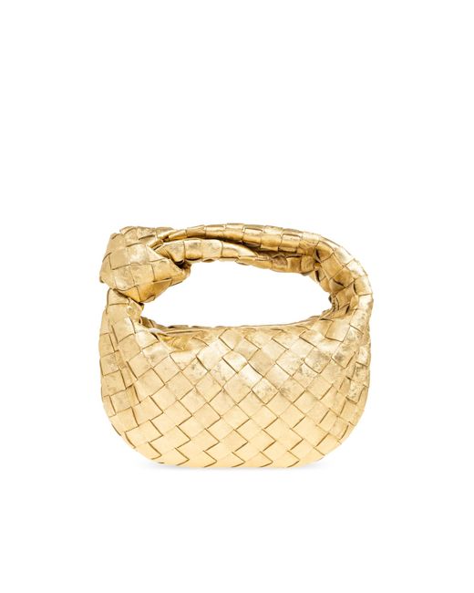 Bottega Veneta Mini Jodie' Handheld Bag in Metallic | Lyst UK