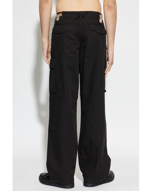 Burberry 'Cyrus' Trousers in Black for Men | Lyst UK