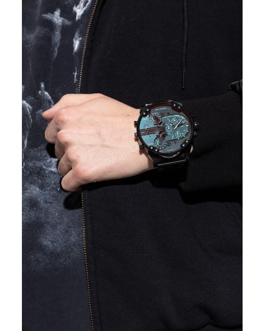 DIESEL Steel Watch "mr Daddy", in Blue for Men | Lyst UK