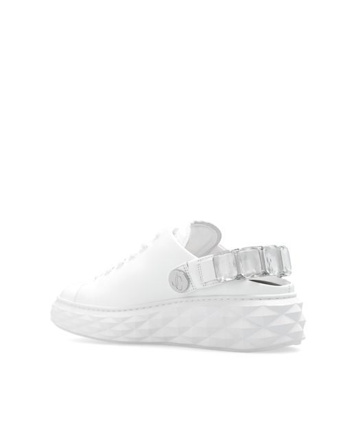 Jimmy Choo 'diamond Maxi' Shoes, in White | Lyst
