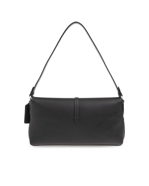 COACH 'hamptons' Shoulder Bag, in Black | Lyst