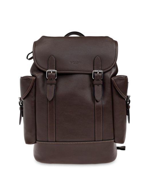 COACH Leather Backpack in Brown for Men | Lyst