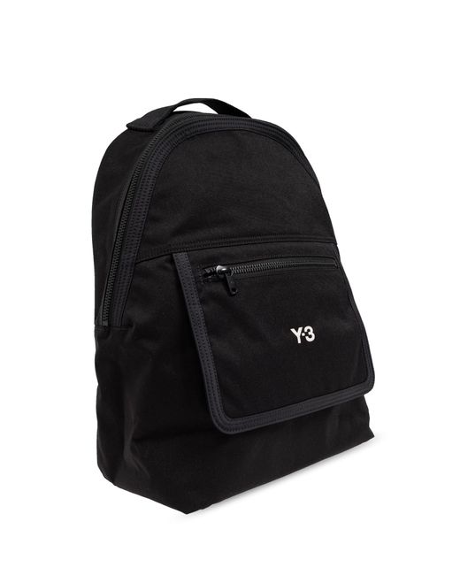 Y-3 Backpack With Printed Logo in Black | Lyst