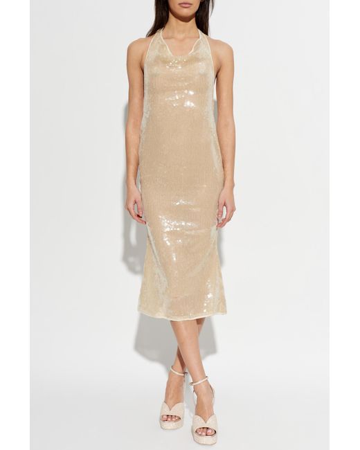 Oséree Sequin Dress in White | Lyst UK