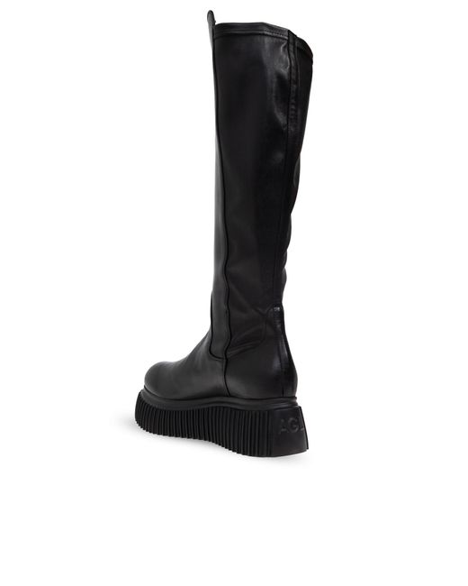 Agl Attilio Giusti Leombruni "Gloria" Platform Boots in Black | Lyst UK