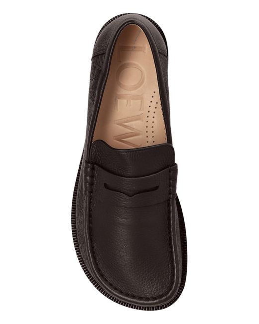 Loewe Campo Loafers Shoes in Black for Men | Lyst