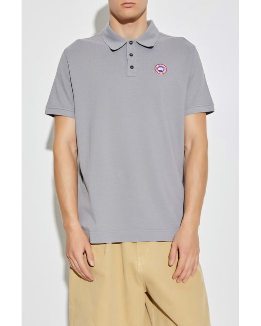 Canada Goose Polo 'Beckley' in Grey for Men | Lyst UK