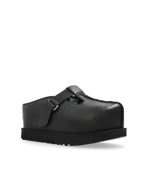 UGG Platform Clogs Goldenstar Hi Clog in Black | Lyst