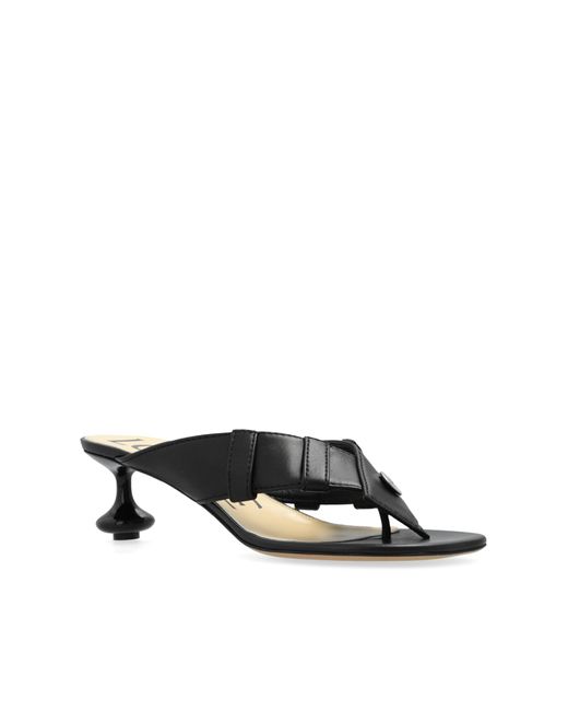 Loewe ‘Toy’ Heeled Sandals in Black | Lyst