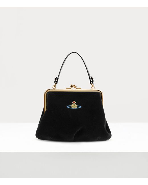 Vivienne Westwood Granny Frame Purse Velvet in Black | Lyst UK