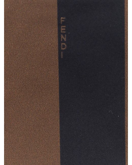 Fendi Lycra Bikini With Pequin Stripes in White | Lyst