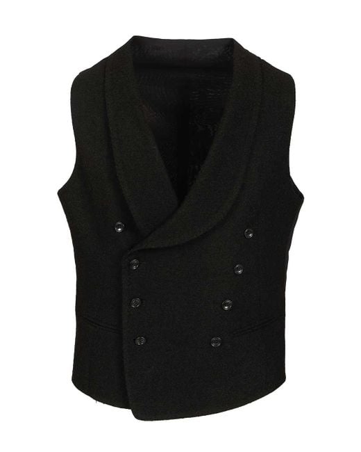 Tagliatore "Revival" Vest in Black for Men | Lyst UK