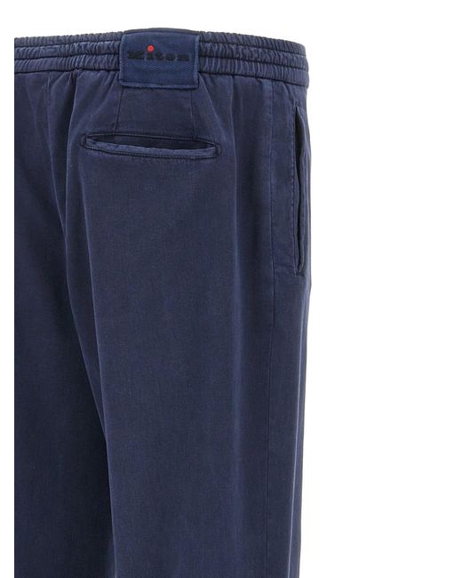 Kiton Up1Lac Pants in Blue for Men | Lyst