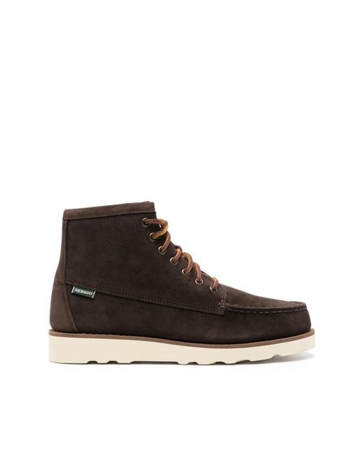 Sebago Leather Boots in Brown for Men | Lyst UK