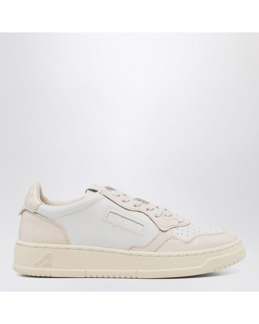 Autry White/light Pink Medalist Sneakers | Lyst UK