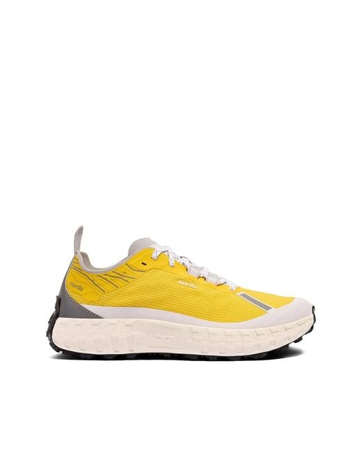 Norda Rubber Fabric Sneakers in Yellow for Men | Lyst