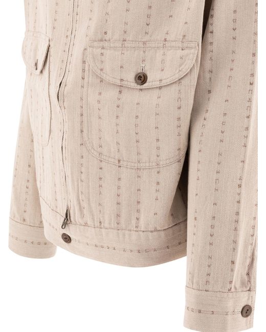 Human Made Herringbone Jackets in Natural for Men | Lyst