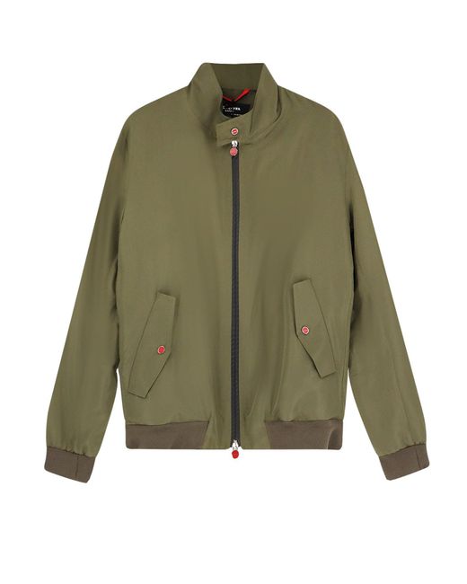 Kiton Nylon Jacket in Green for Men | Lyst UK