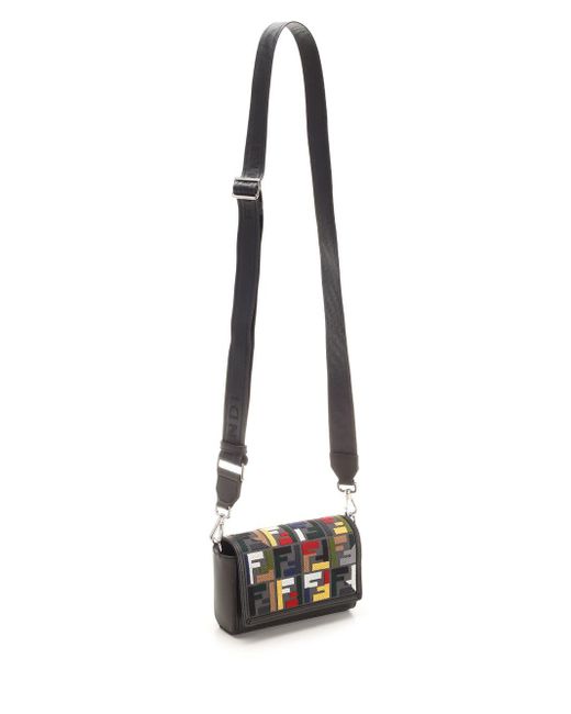 Fendi Compact Messenger Bag in White for Men | Lyst