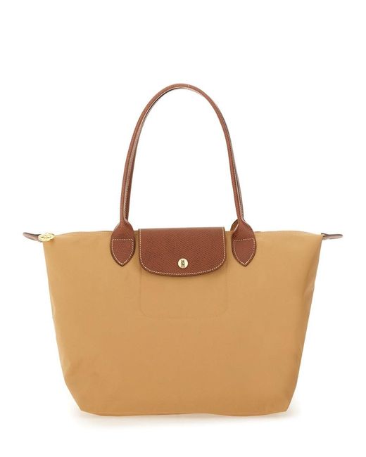 Longchamp Le Pliage Bag in White | Lyst
