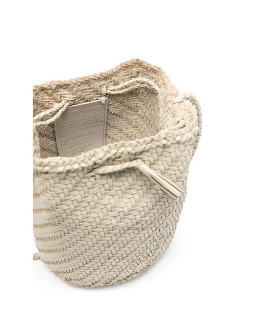 Dragon Diffusion Leather Bucket Bags in Natural | Lyst