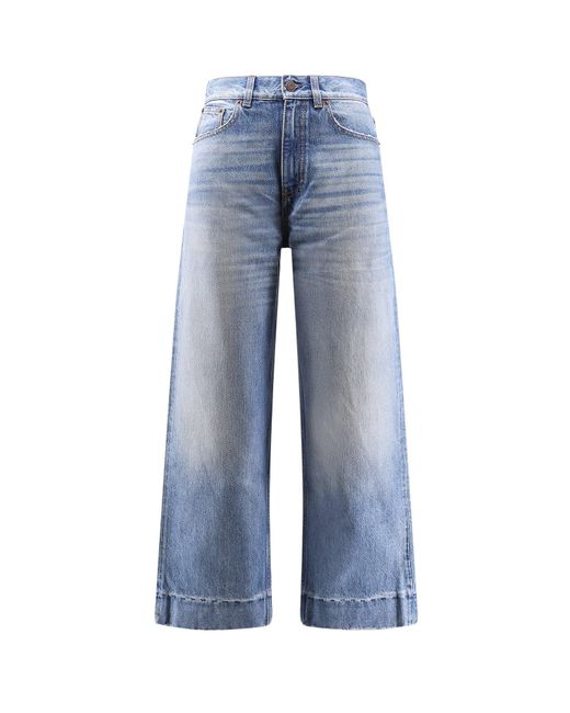 Chloé Stone-Washed Denim Jeans in Blue | Lyst UK