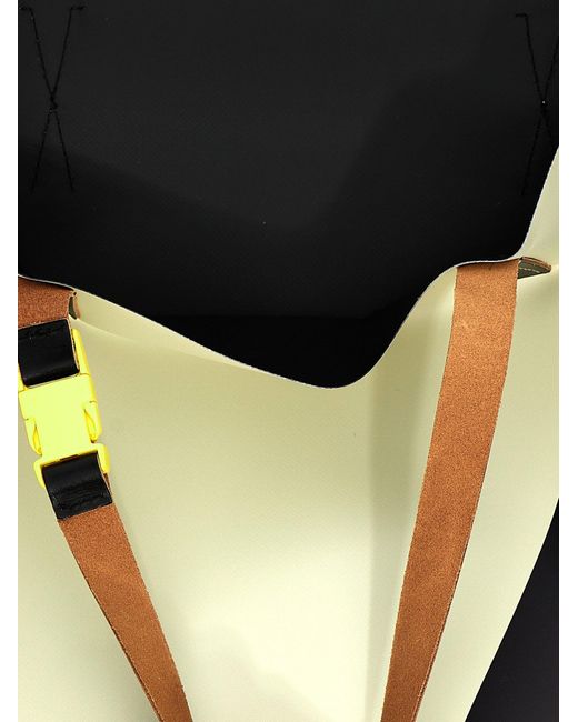 Marni Logo Shopping Bag in Black | Lyst Marni Logo Shopping Bag in Black | Lyst