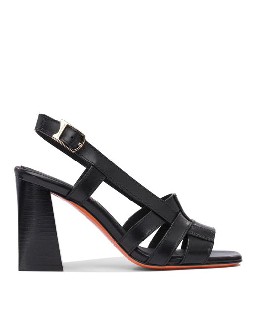 Santoni Sandals in Black | Lyst