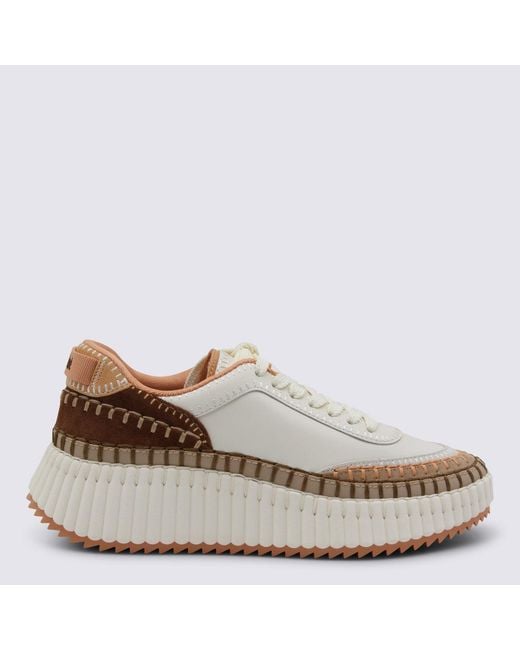 Chloé Sneakers Sepia Peach in Brown | Lyst UK