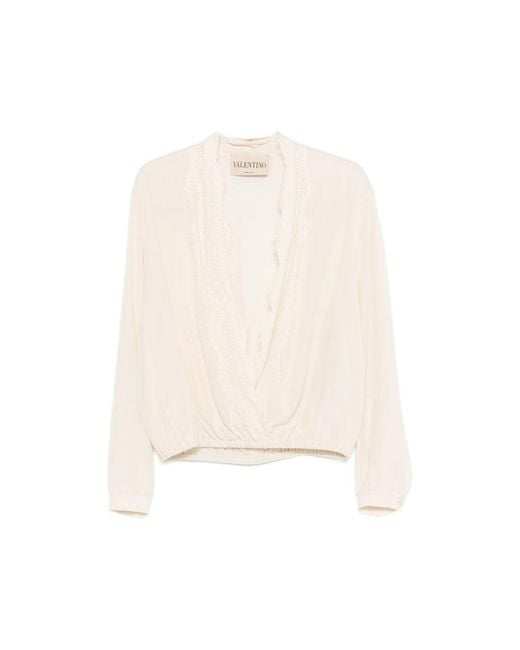 Valentino Tops Neutral in White | Lyst