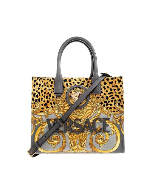 Versace Tote Bags in Yellow | Lyst UK
