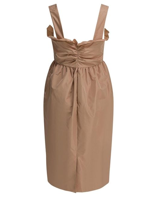 Chloé Balloon Dress in Brown | Lyst Canada