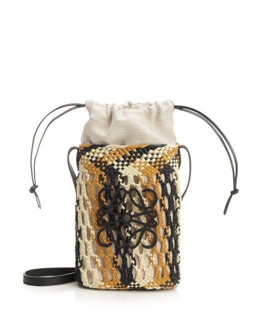 Loewe Square Pocket Crossbody Bags in Metallic | Lyst