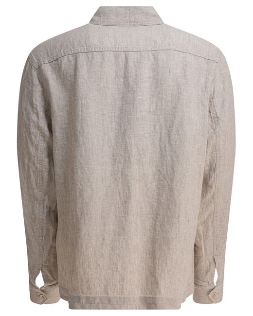 Alex Mill Linen Work Jacket Jackets And Coats Beige in Gray for Men | Lyst