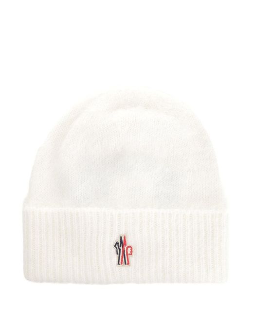 Moncler Wool Hat in Natural | Lyst UK