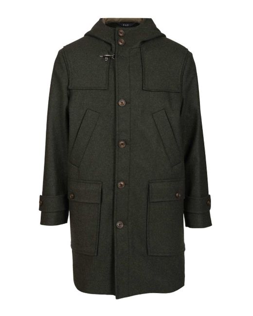 Fay Montgomery Coat Jackets Green in Grey for Men | Lyst UK