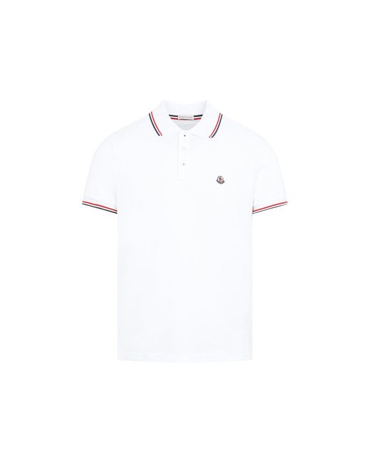 Moncler Mini Polo Shirt For Spring/Summer 2025 in White for Men | Lyst