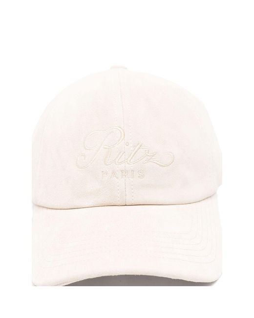 FRAME x Ritz Paris Leather Hats in White for Men | Lyst